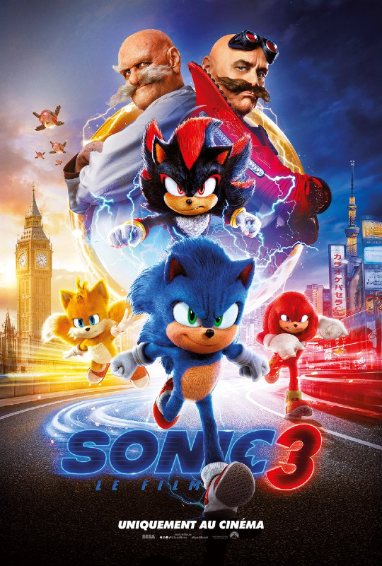CINEMA : « Sonic The Hedgehog 3 » (Sonic 3 – Le Film) de Jeff Fowler